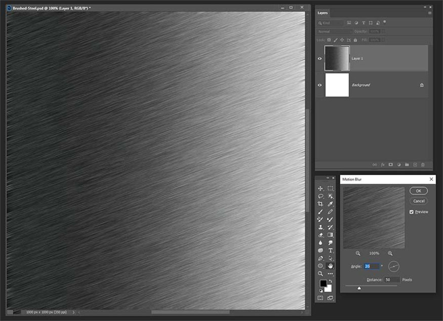 Tutorial to create metal texture in Photoshop